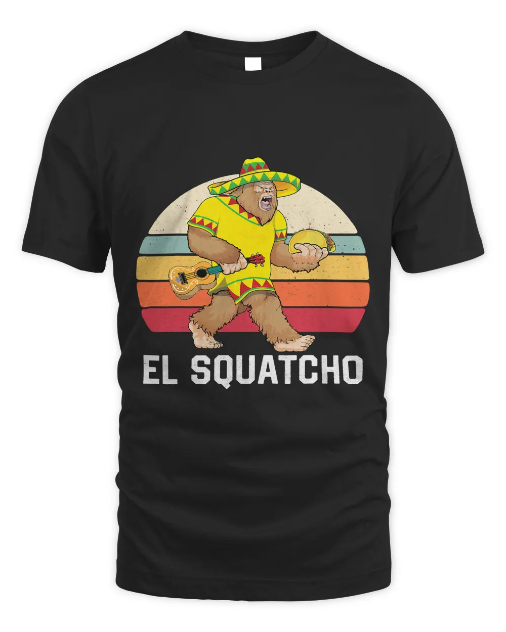 Bigfoot El Squatcho Cinco De Mayo Mexican Poncho Sombrero
