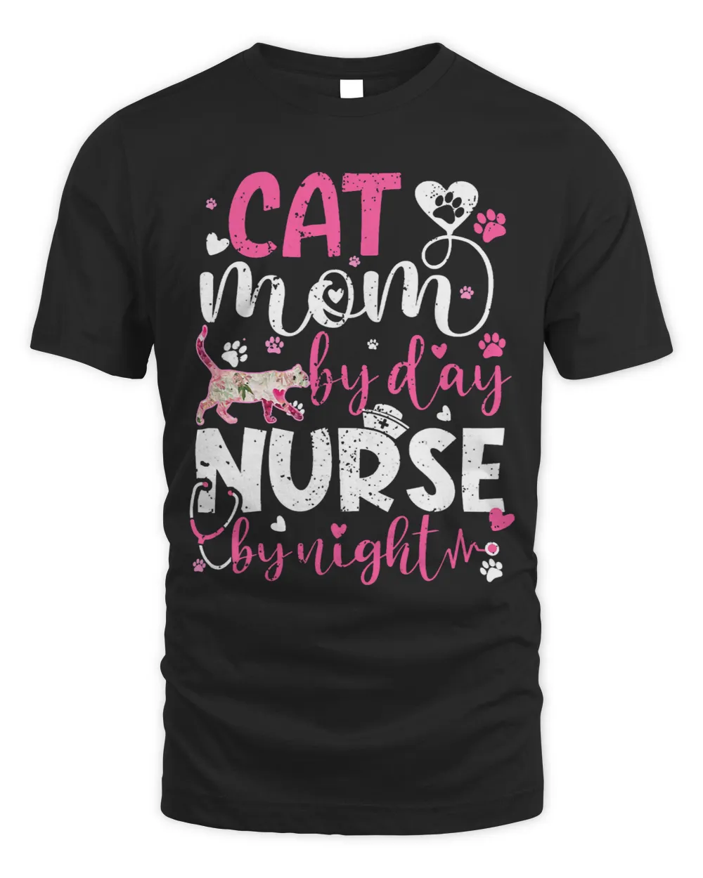 Cat Mom And Pacu Registered Nurse Stethoscope Kitten Paws
