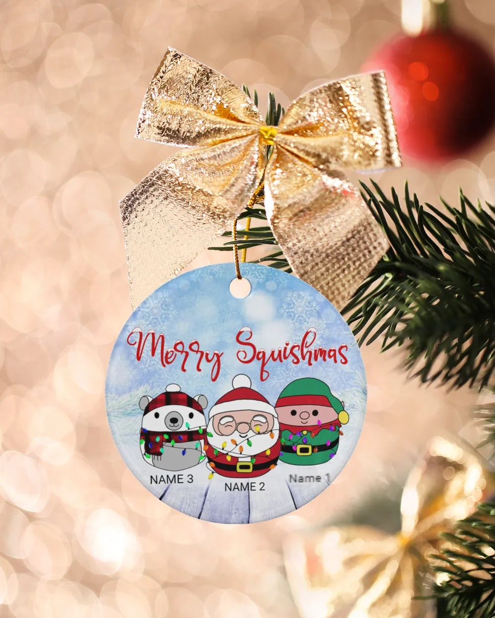 DC Personalized Cute Squishmallow Merry Squishmas Ornament ...