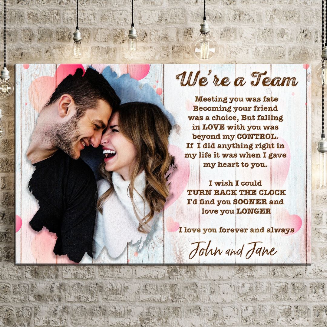 Personalized Custom We Are A Team Canvas CS23 | Tom Ho Designs ...