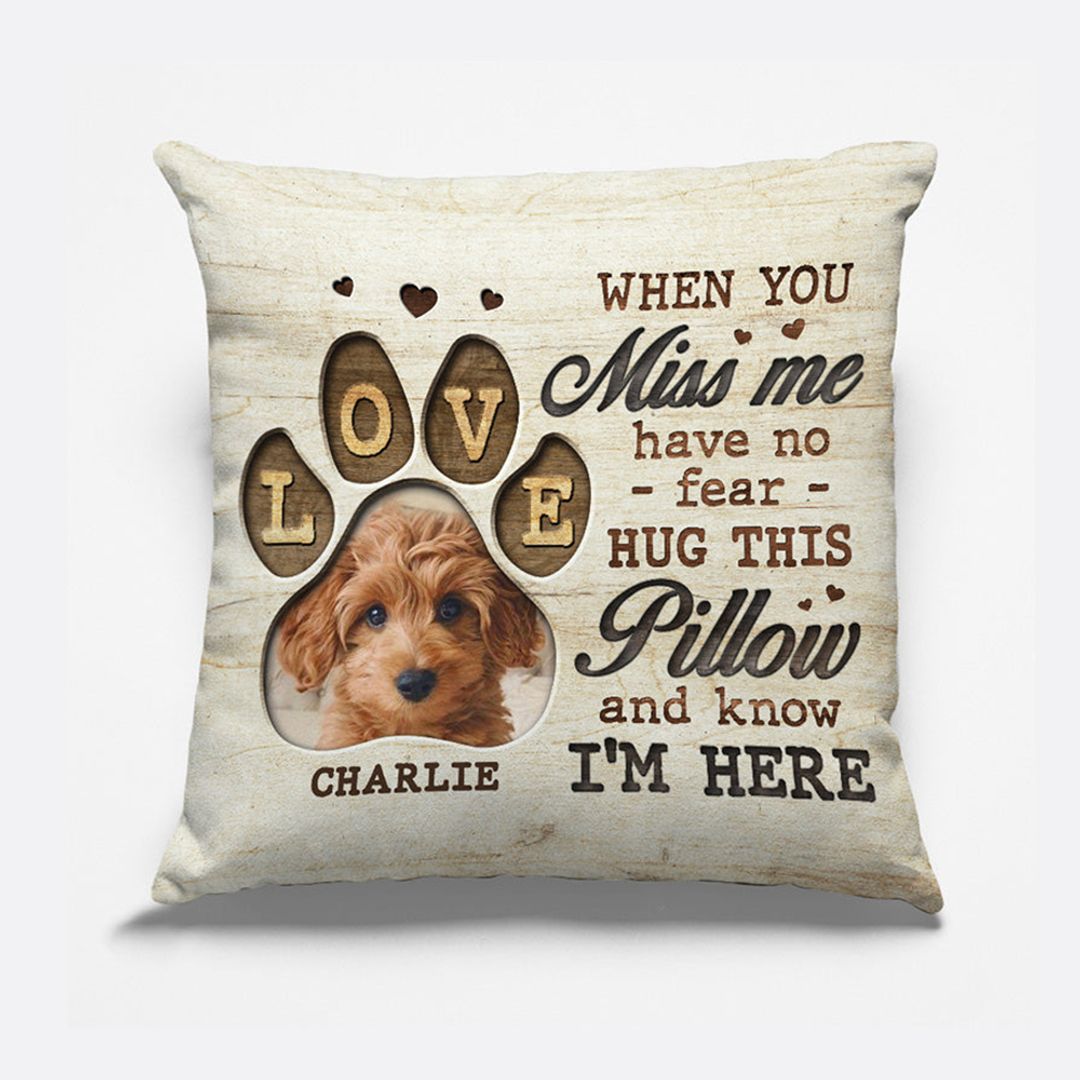 Personalized Custom Dog Pet Memorial Pillow PL65