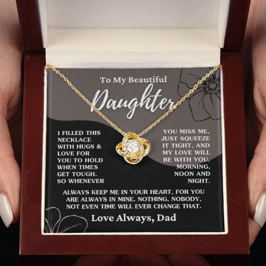 Personalized To My Daughter Arctic Angel Necklace N912