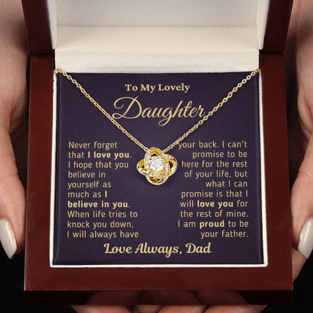 Personalized To My Daughter Arctic Angel Necklace N911