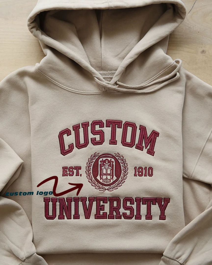 Personalized Embroidered College University Sweatshirt EB168