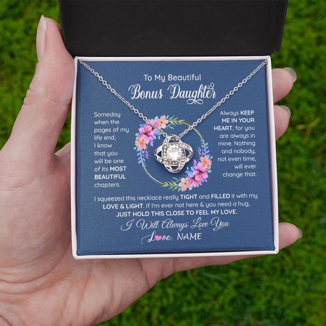 Personalized To My Bonus Daughter Necklace N1113