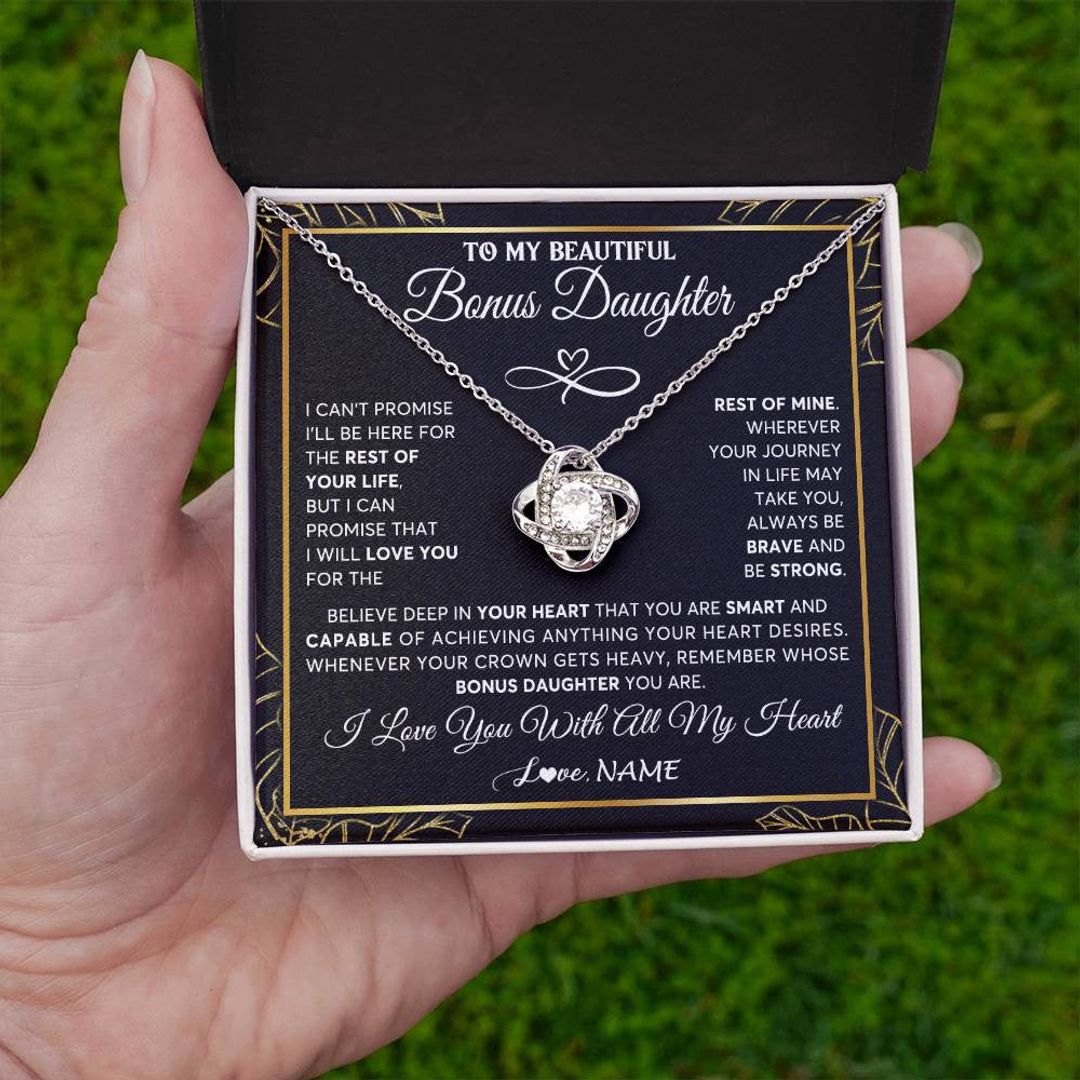 Personalized To My Bonus Daughter Necklace N1119