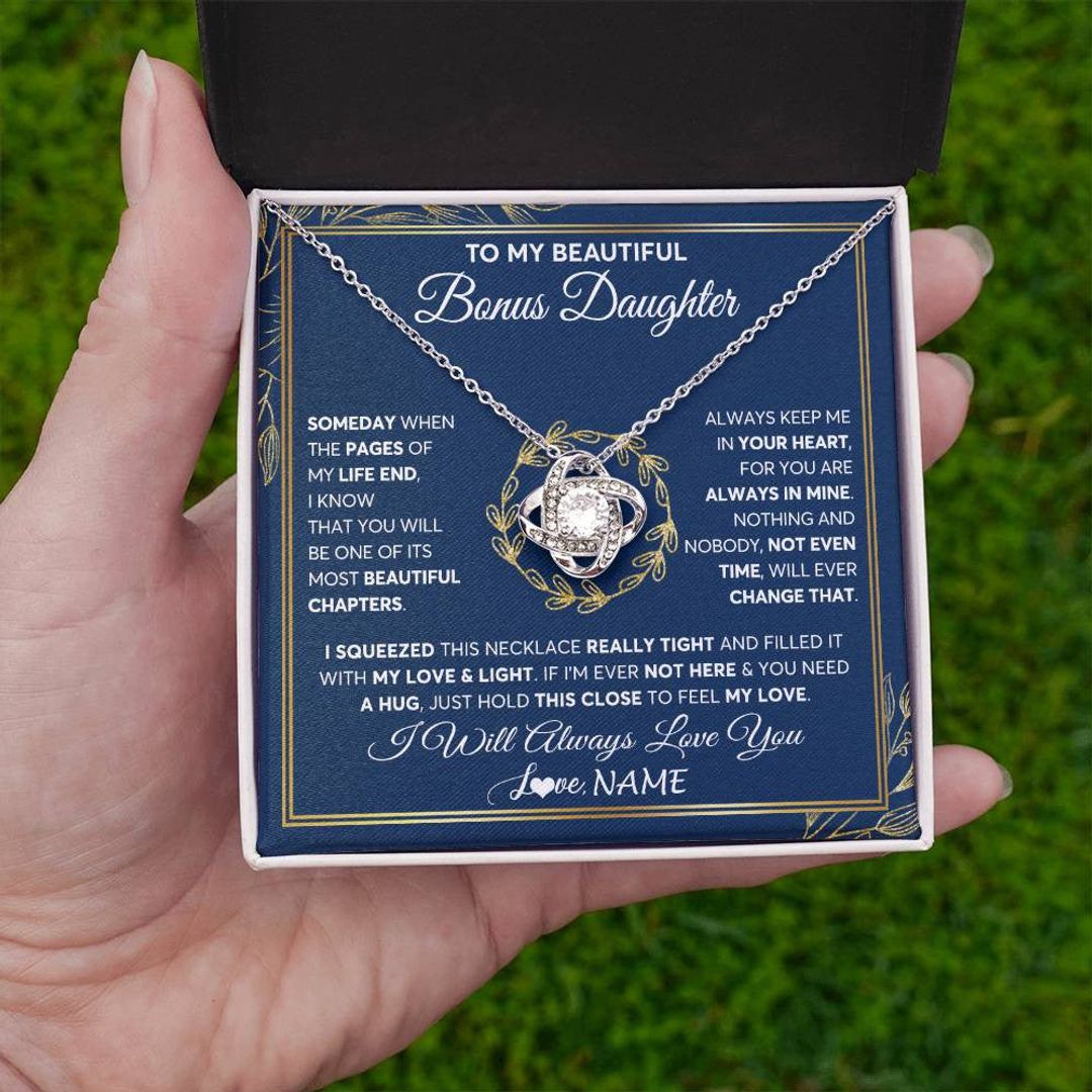 Personalized To My Bonus Daughter Necklace N1121