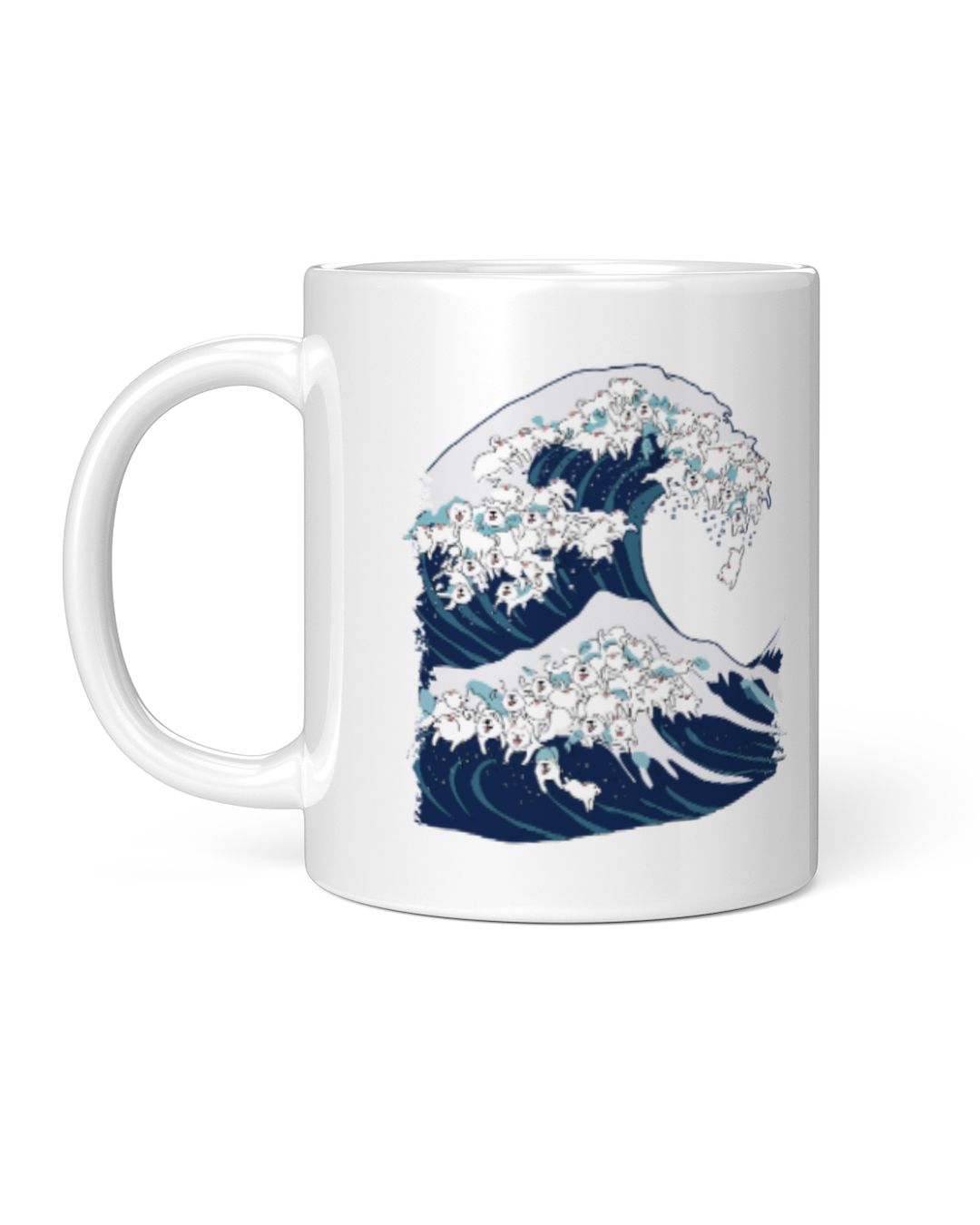 The Great Wave Samoyed