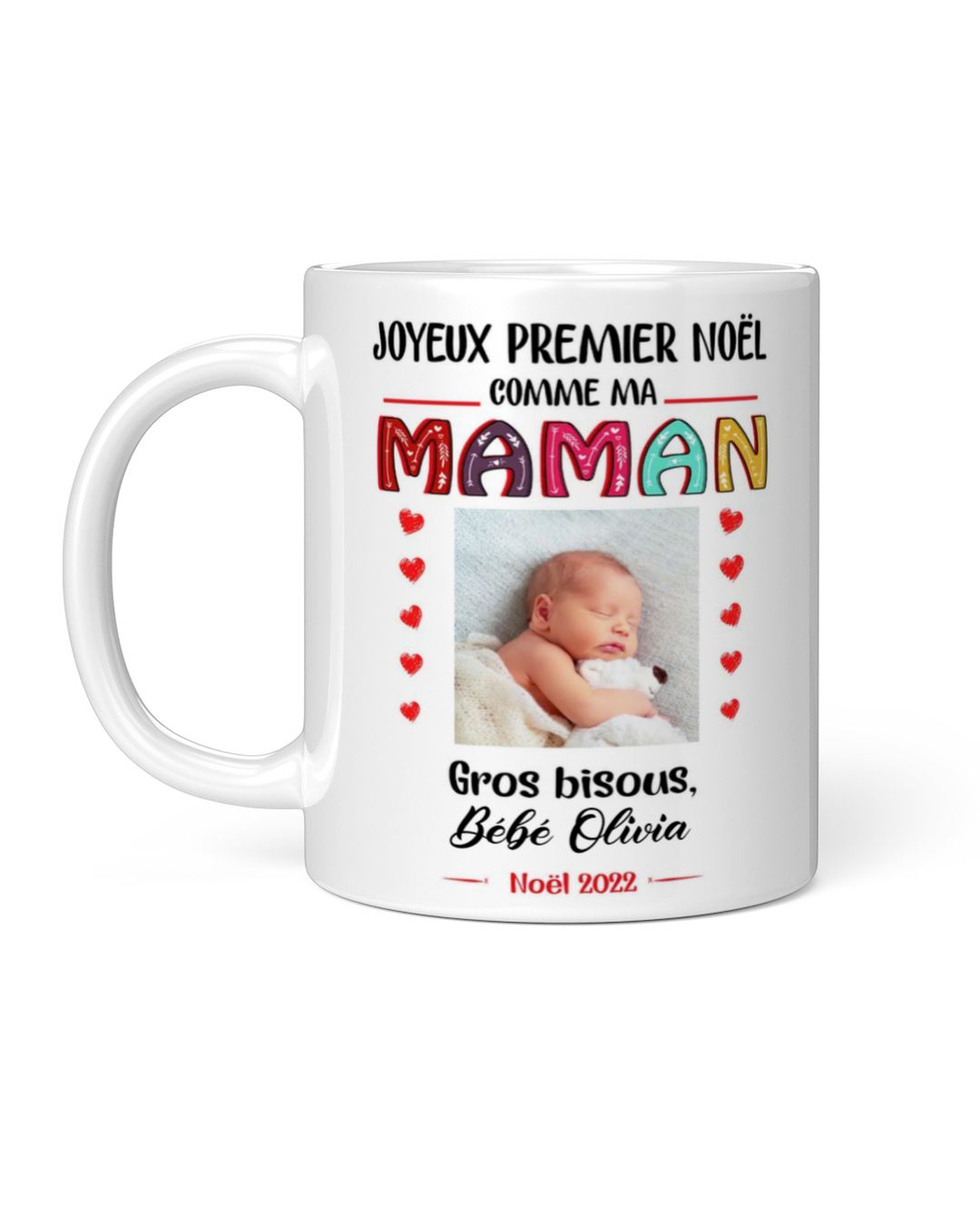 Chère Maman Joyeux Noël Maman 3 White Mug