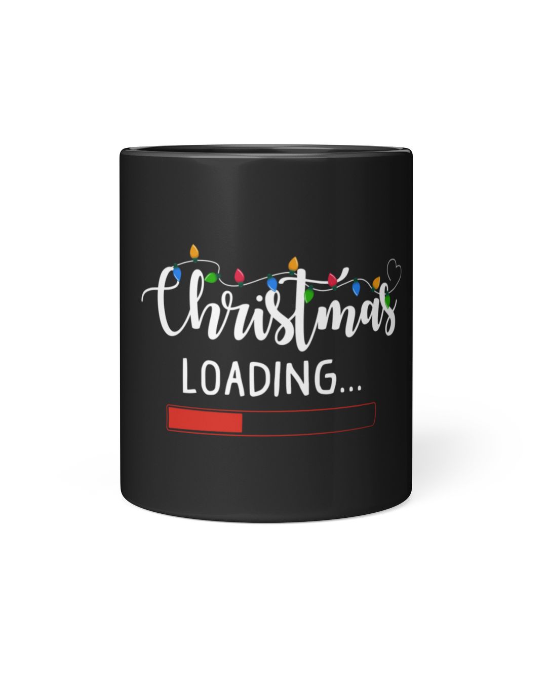 Christmas Loading Black Mug Black Mug