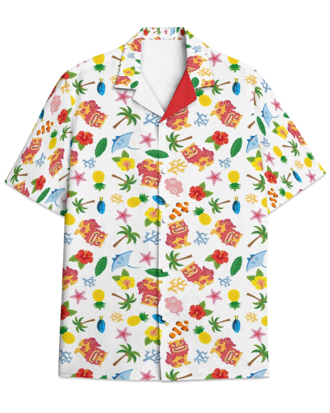 MIOK51 Okinawa Bingata Art Hawaii Pattern