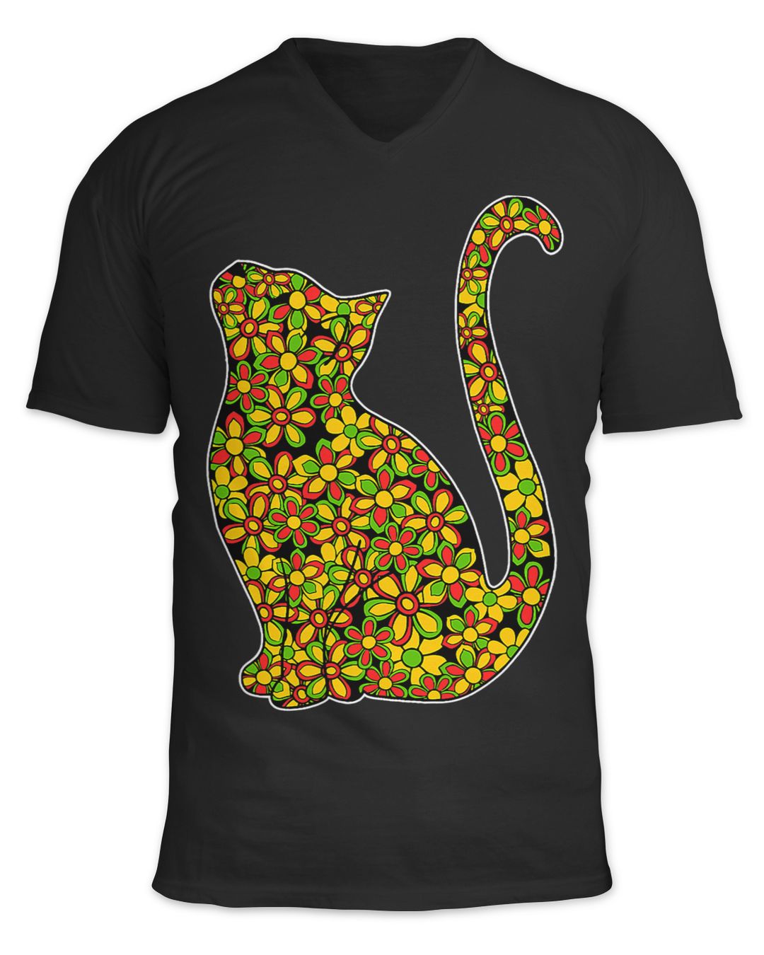 Floral Cat African Black History Month Cute BLM Kitten Kitty | SenPrints