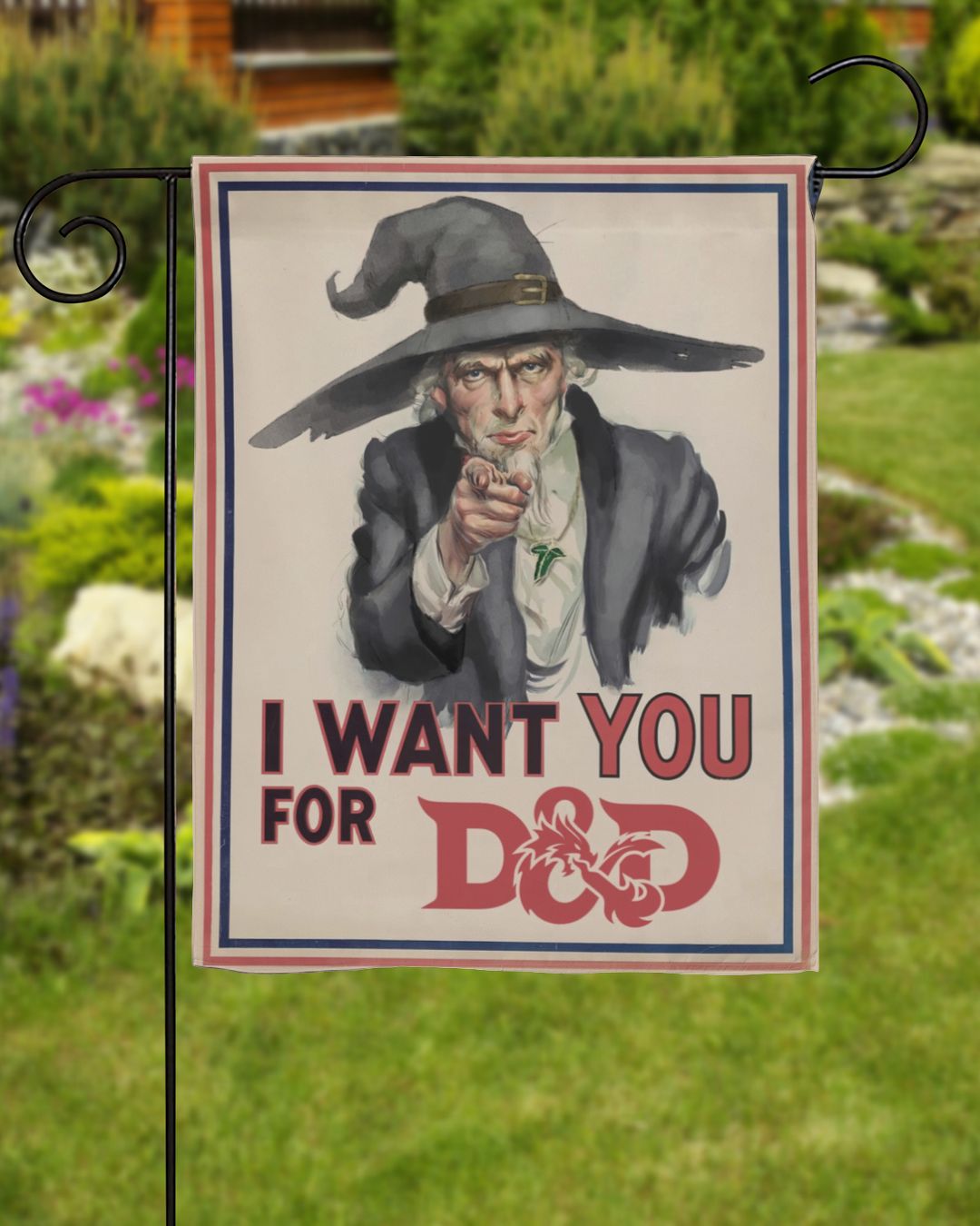 I Want You For DnD Flag, D&D Gift, Dungeons and Dragons Yard Flag | tt9x
