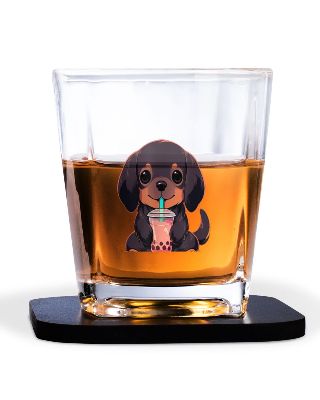 Dachshund Boba Tea Bubble Tea Anime Kawaii Dog Decanter Set Full - 4 ...