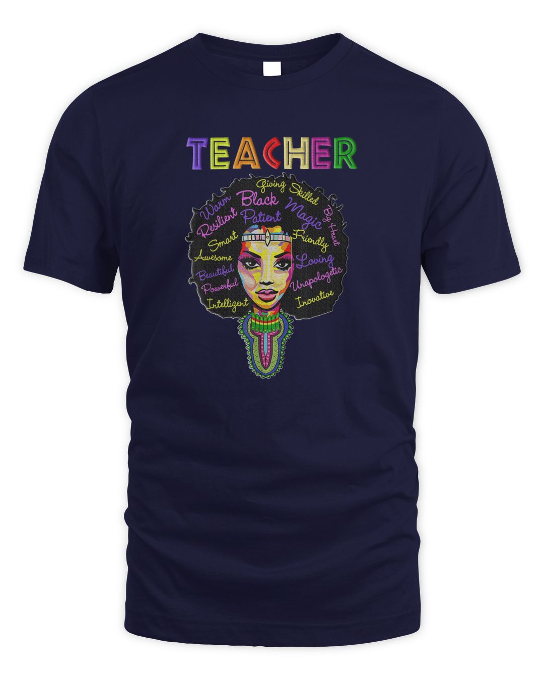 Black Woman Teacher Afro Black History Month | Myteez.store