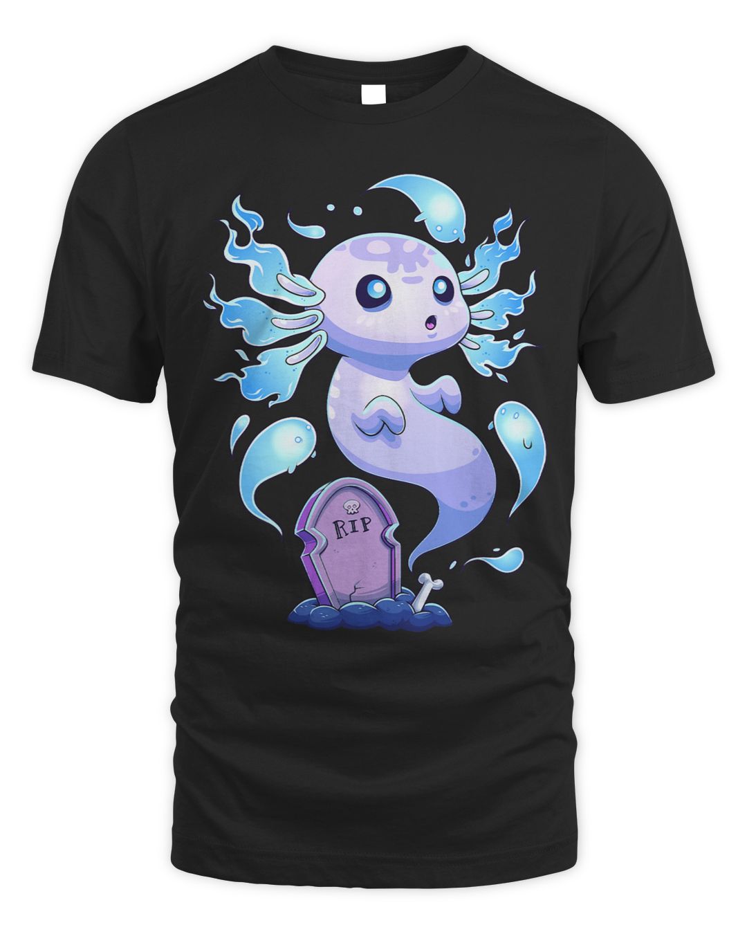 Axolotl Lover Ghost Axolotl Halloween Creepy Spooky Axolotl Spooksalotl ...