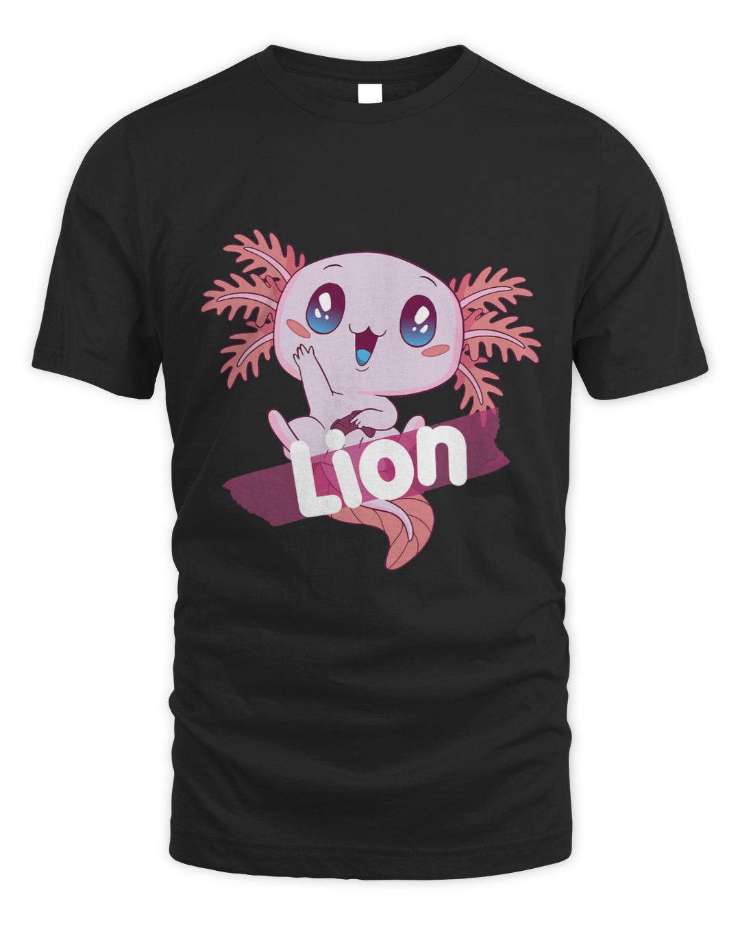 Axolotl Lover LION Cute Boy Name with adorable AXOLOTL Axolotls