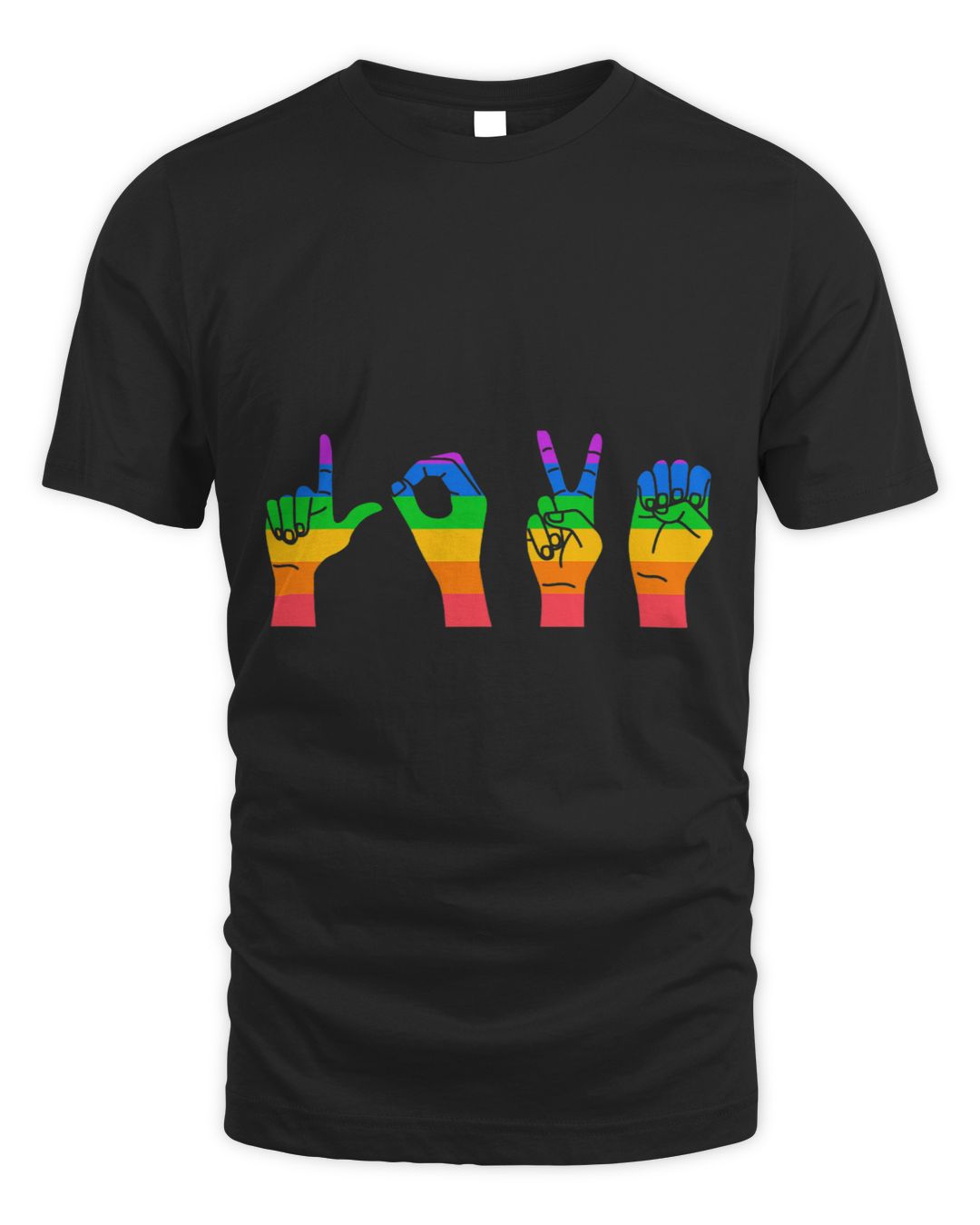 Love Sign Language Cute Asl Lgbtq Gay Pride Flag Ally