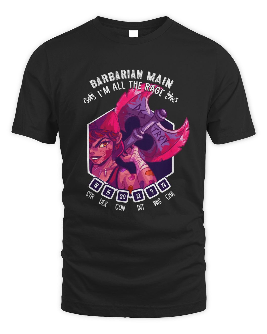 Barbarian Main Shirt, Dungeons and Dragons, DnD, RPG Gift, Class Shirt ...