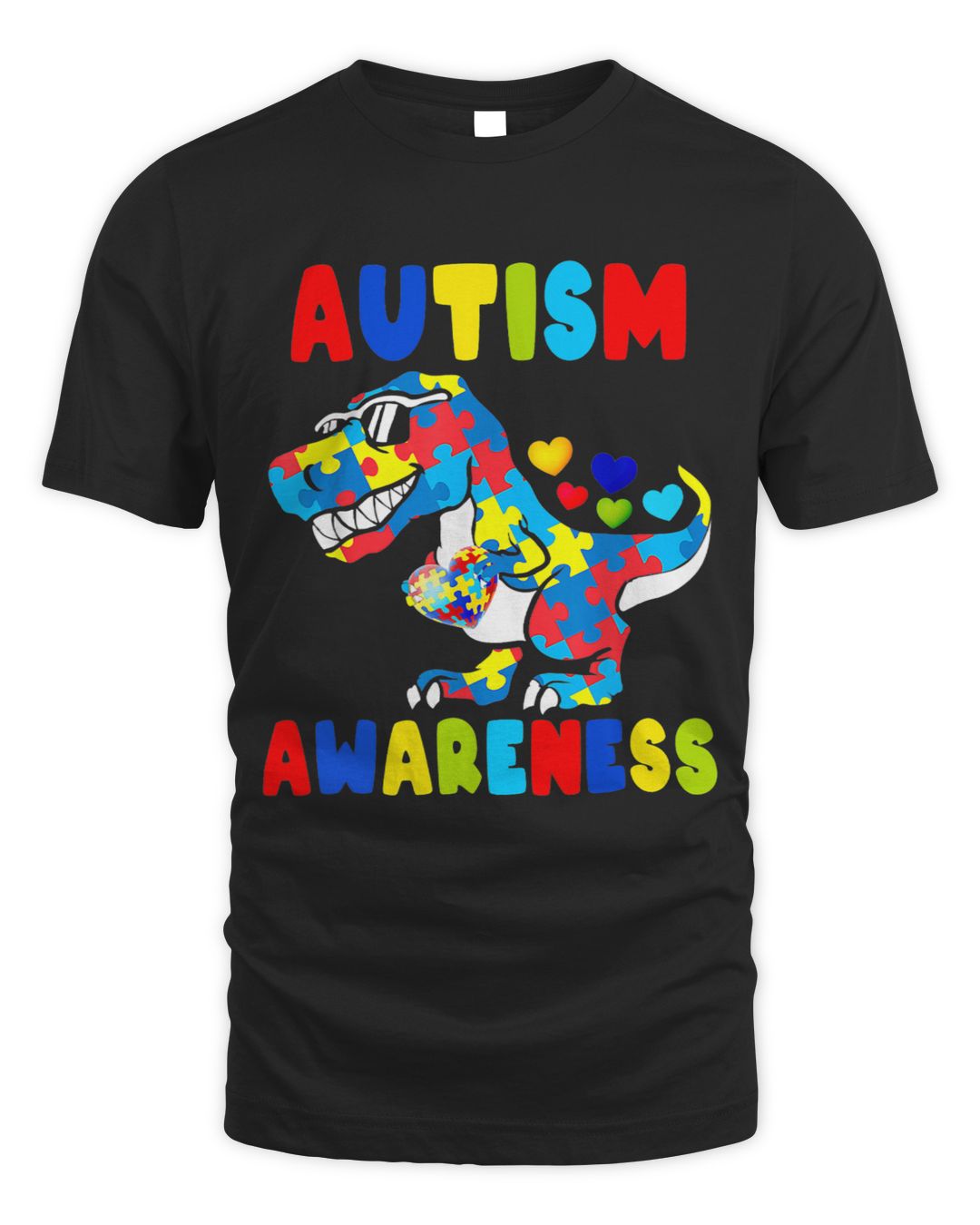 Autism Puzzle Pieces Trex Dinosaur Autistic Awareness Gift Autism Puzzle Pieces Trex Dinosaur Autistic Awareness Gift