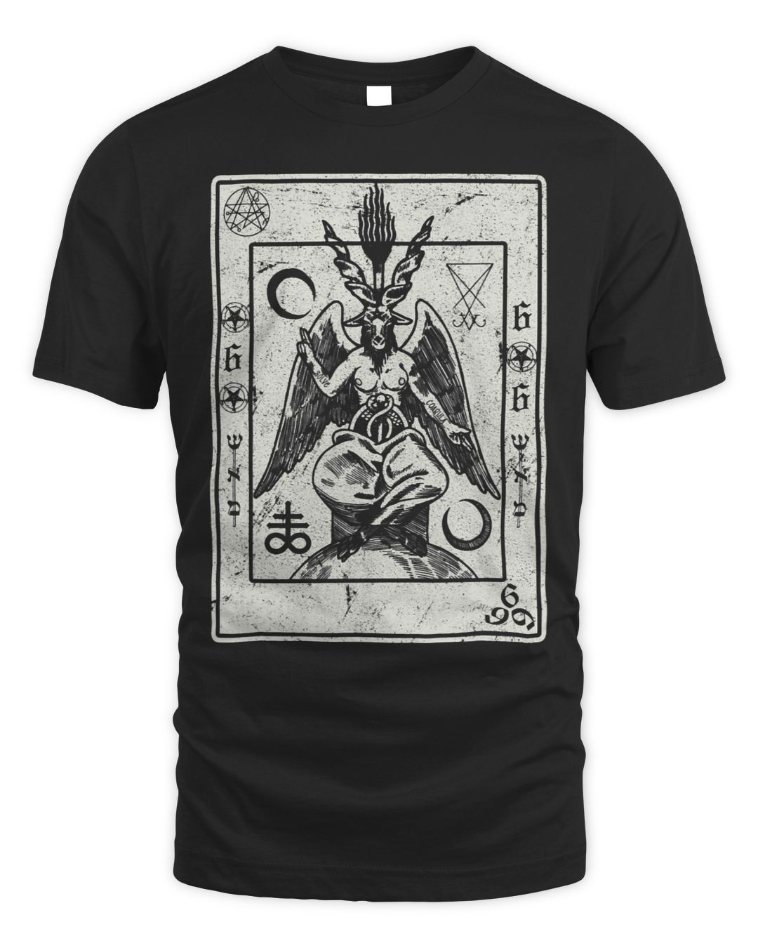 Baphomet Occult Satan Goat Head Devil Tarot Card Design