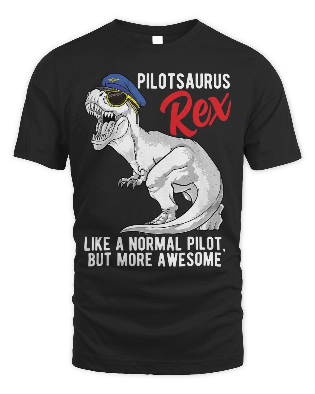 Pilotsaurus Rex Airplane Pilot Dinosaur T Rex Aviator Dino 1 | WAKA STORE