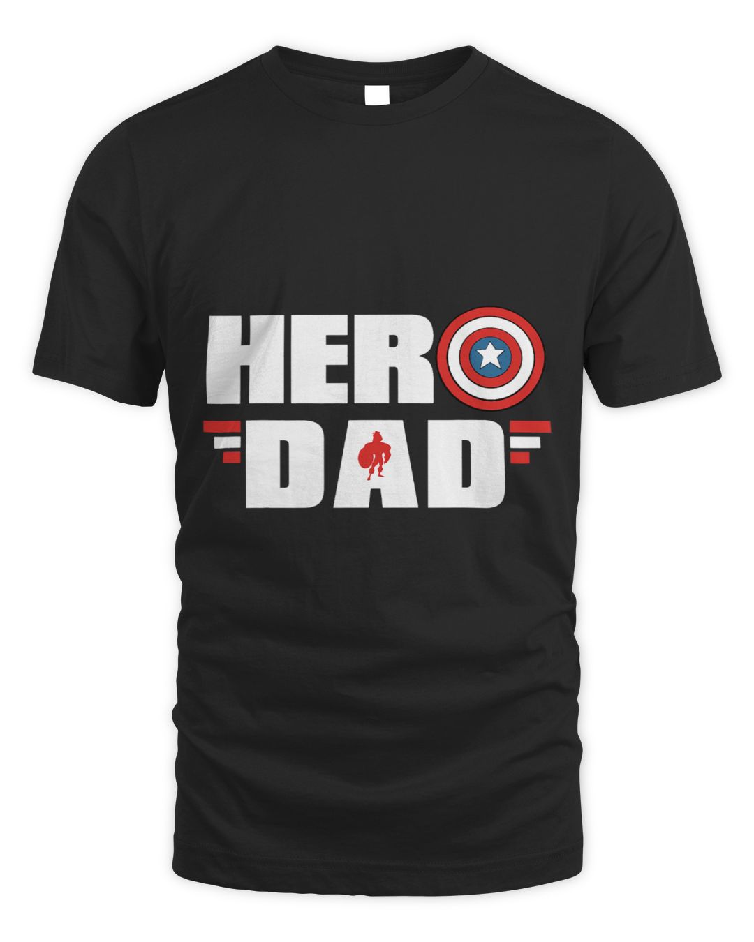 Marvel Fathers Day Captain America Shield Hero Dad Logo