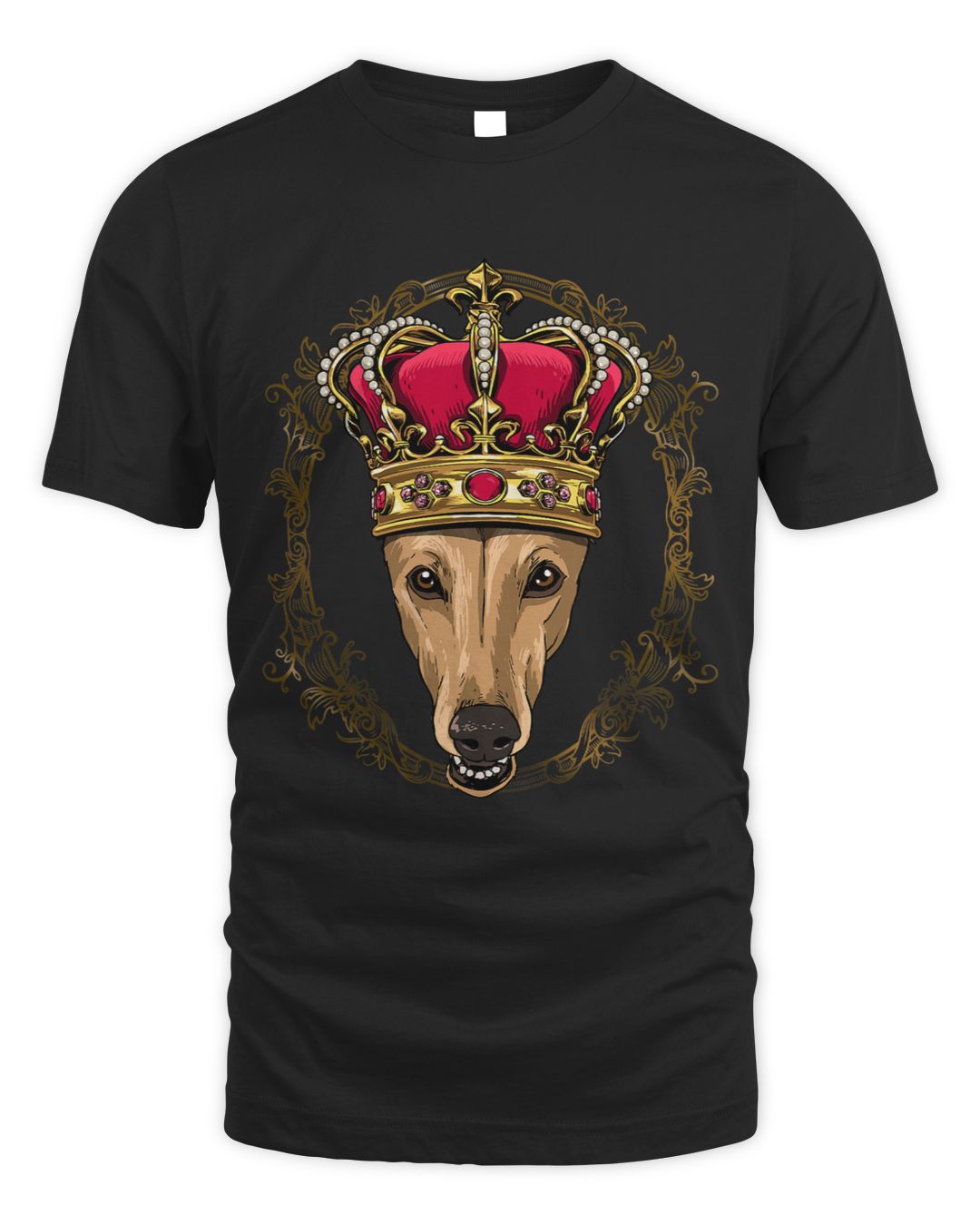King Greyhound Wearing Crown 2Queen Greyhound Dog