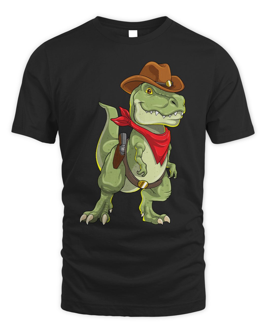 Western Cowboy Dinosaur T Rex Wild West Dino Rodeo Unisex Standard T-Shirt