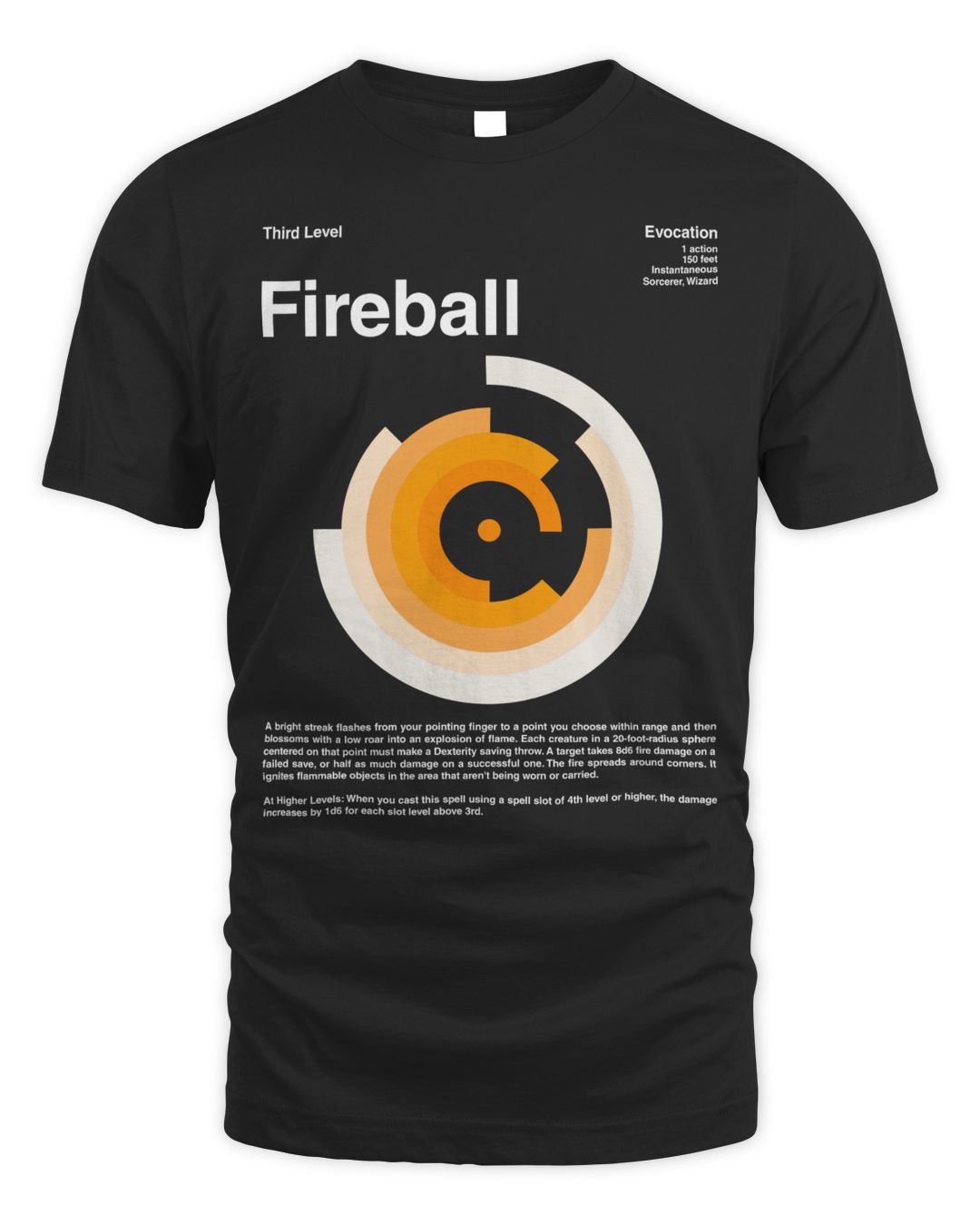 Fireball Spell | Dungeons And Dragons | DnD | RPG Gift | DM Shirt | tt9x