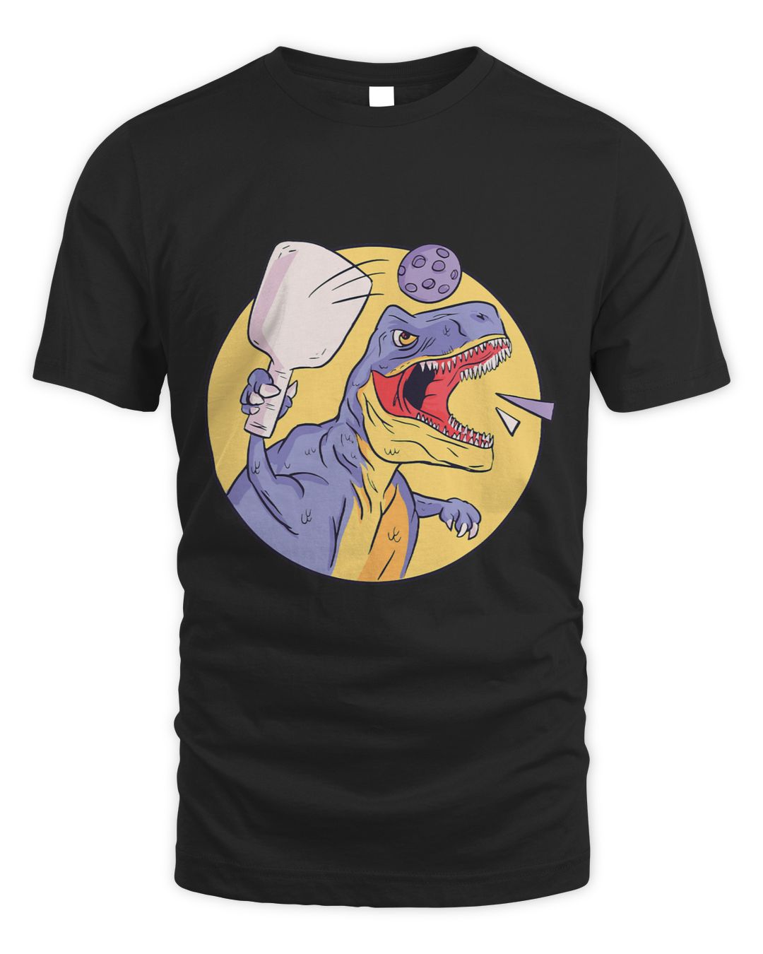 Dinosaur Dino Funny T Rex Dinosaur Playing Sports Pickleball
