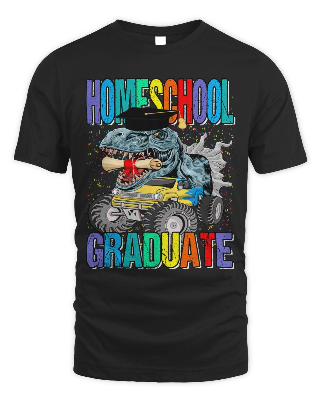 Dinosaur Dino Dino Homeschool Graduate Monster Truck Dinosaur Graduation