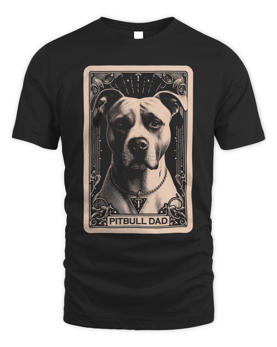 Pitbull dad tarot card style shirt | T-Shahara