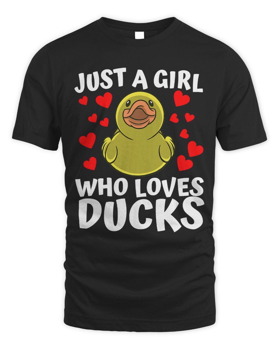 Duck Gift Girls Just a Girl Who Loves Ducks Cute Duck 358