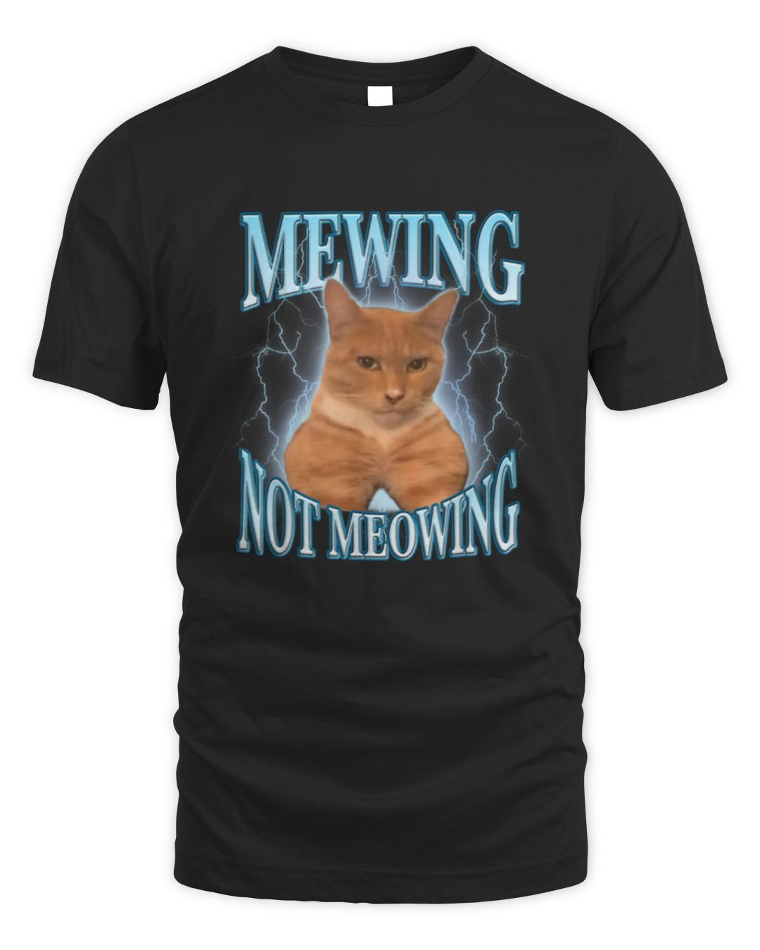 Ducon Space Funny Cat Meme Mewing LooksMax Meowing cat Trend T-Shirt ...