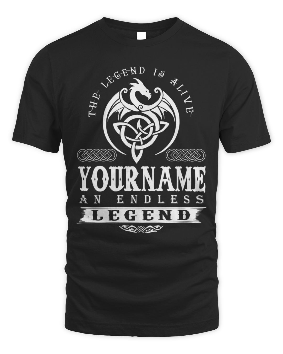 Custom Name 'The Legend is Alive' Shirt – Create Your Endless Legend - EL24