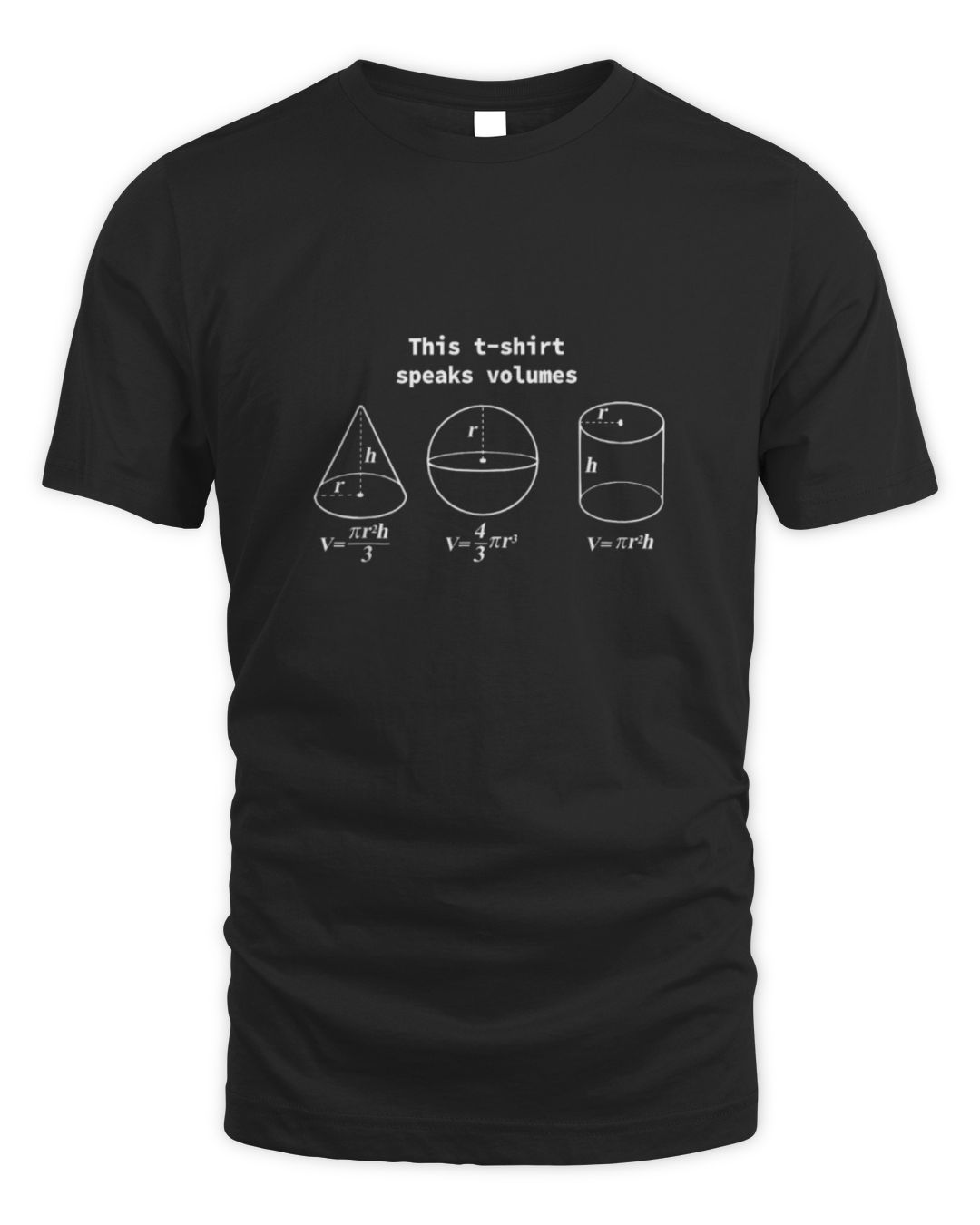 This_TShirt_Speaks_Volumes_Funny_Maths_Science_Gee Unisex Standard T-Shirt