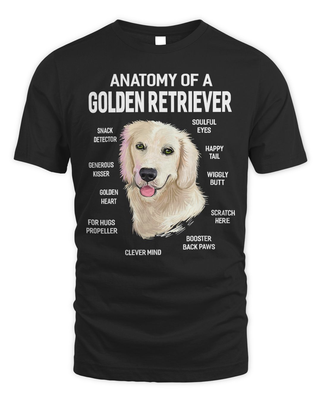 Golden Retriever Goldie Dog 365 Anatomy of a Golden Retriever Dog Funny 278 Retrievers