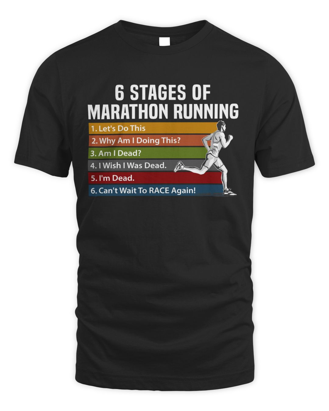 Running - 6 Stages Of Marthon Running