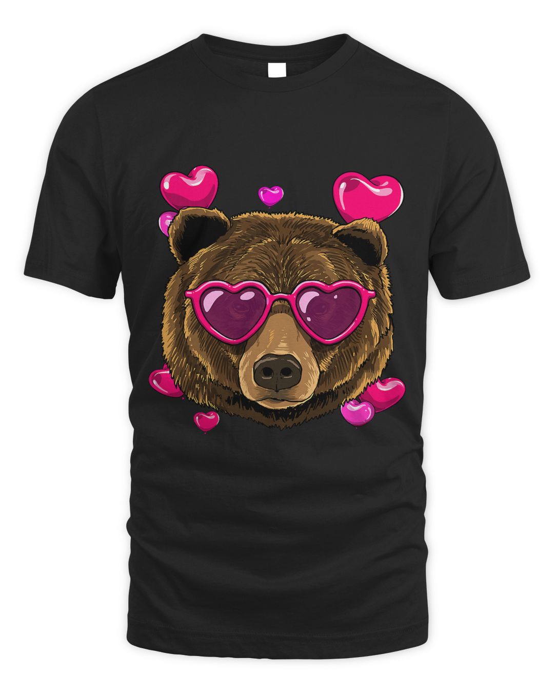 Valentines Day Brown Grizzly Bear Heart Couples Bear Lover148 Senprints