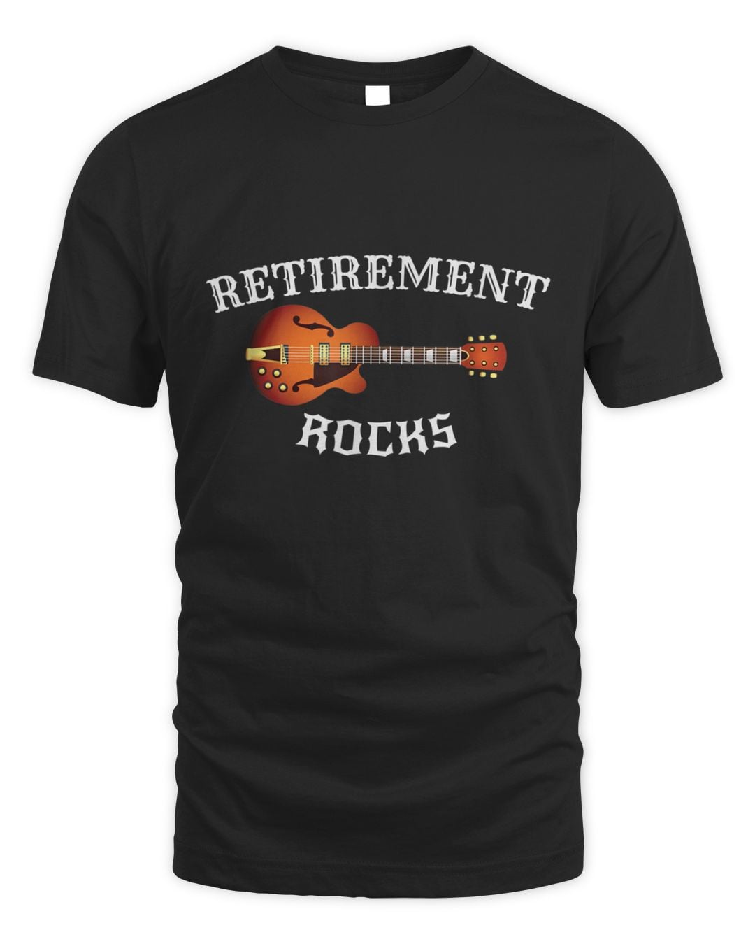 Retirement Rocks Acoustic Guitar Old Rockers Gift