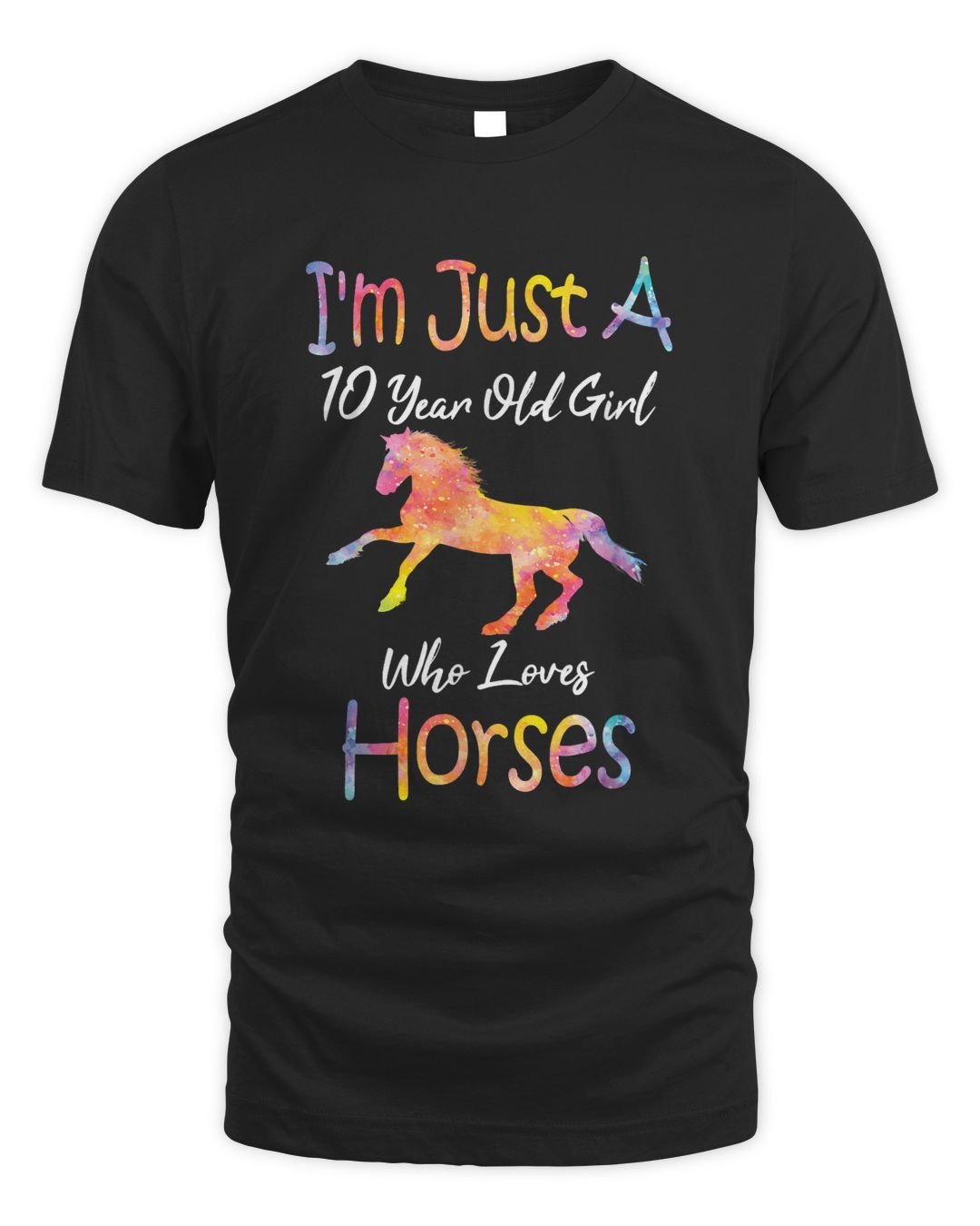 Girls 10th Birthday Horse Tee For 10 Year Old Horse Rider Zinrubin girls-10th-birthday-horse-tee-for-10-year-old-horse-rider-zinrubin