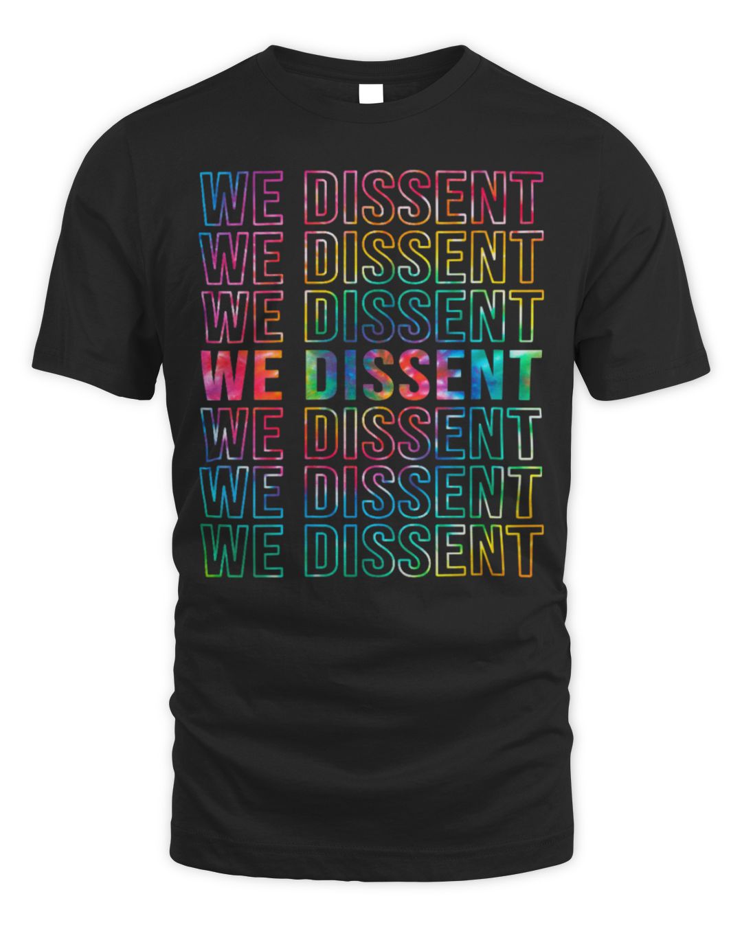 RGB We Dissent Tie Dye