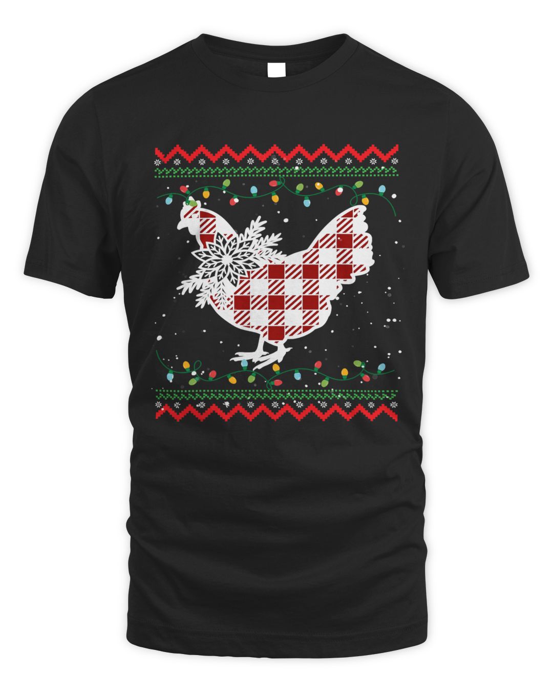 Chicken Christmas Lights Chicken Santa Funny Xmas Tree Chicken 51 Hen ...