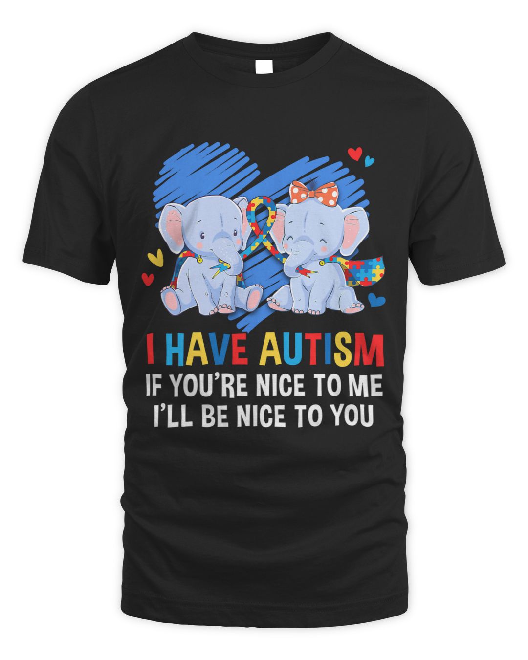 I Have Autism Cartoon Elephants Autistic Kid Cute