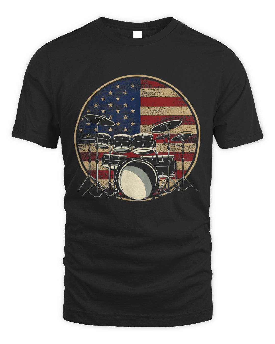 Patriotic US Flag America Drums Drumming Drummer Gift 34 | teecodo