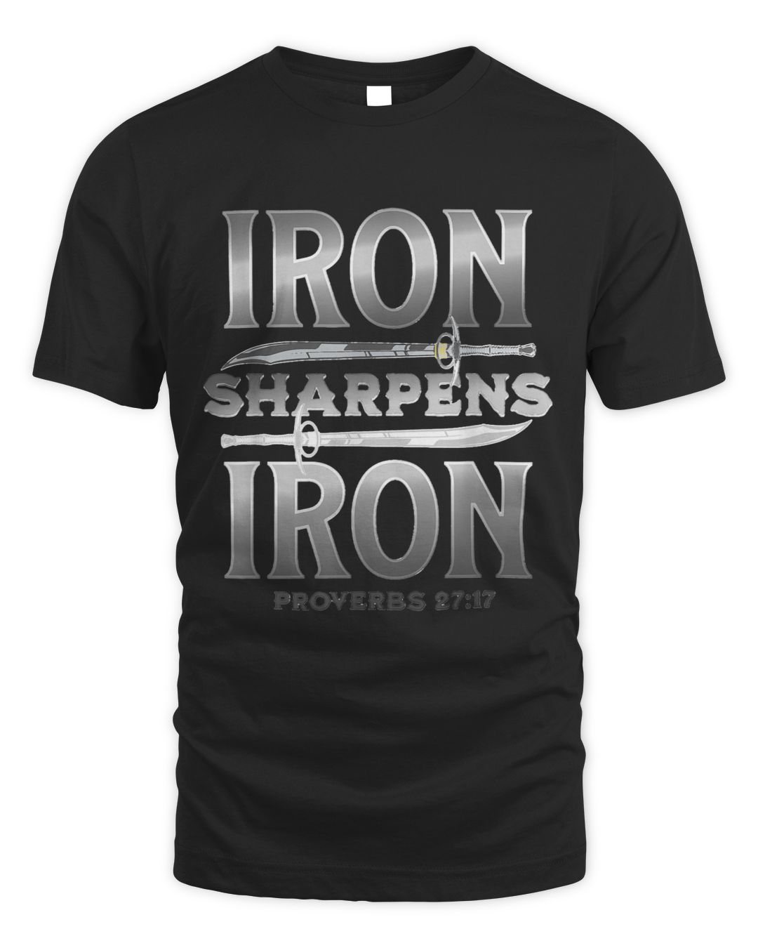 IRON SHARPENS IRON Proverbs 2717 Scripture Bible Verse | WAKA STORE