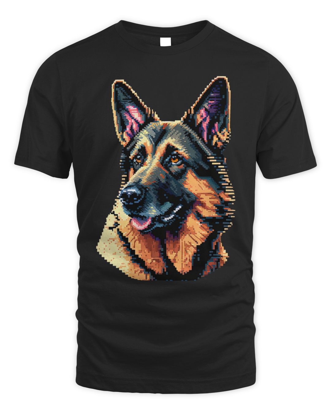 pixel art style german shepherd