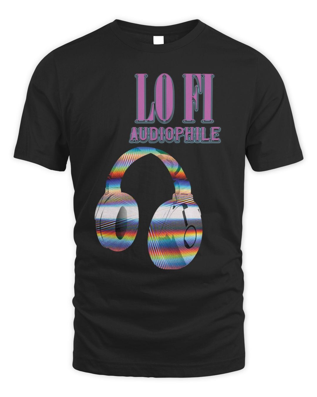 Lo Fi Audiophile Chill Relax Headphones Unisex Standard T-Shirt