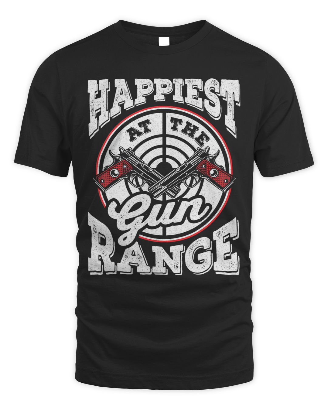 Happiest At The Gun Range Gun Owner Shooting Range Weapon SenPrints happiest-at-the-gun-range-gun-owner-shooting-range-weapon-senprints